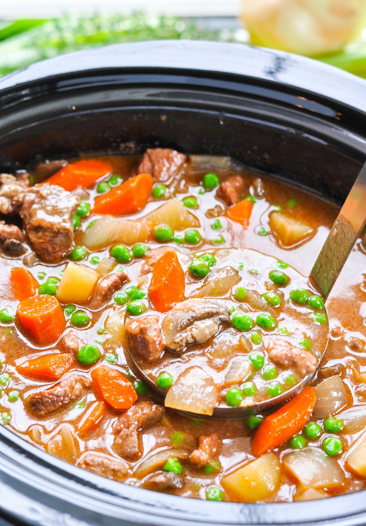 Farmhouse Slow Cooker Beef Stew - My Recipe Magic
