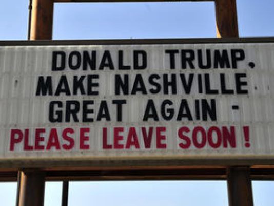 The Best Protest Signs From Trump Rallies