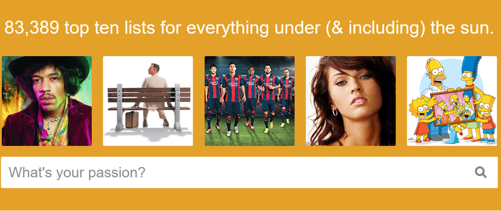 Top Ten List Of Top Ten Top Ten Lists