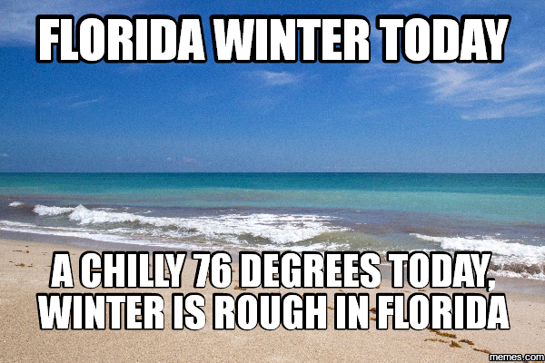 5 Ways To Tell It's Officially "Winter" In Florida