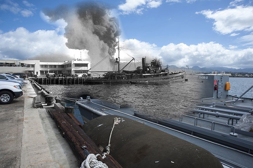 8 amazing photos comparing today's Pearl Harbor to the day of the ...