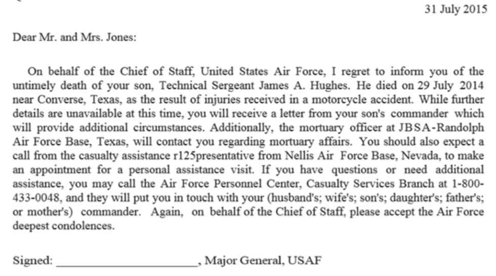This Is How The Military Conducts A death Notification We Are The 