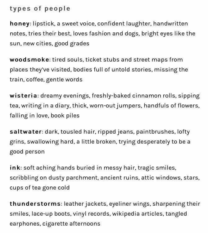 Types Of Girls: Aesthetic