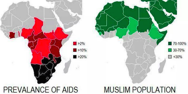 This Map Asks "Does Islam Prevent AIDS?" - Big Think