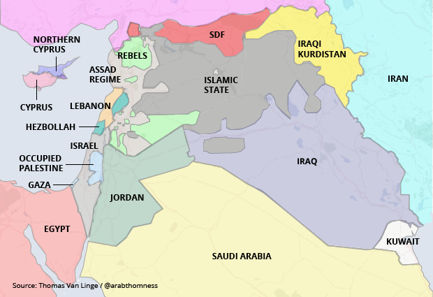 A Real Map of the Middle East - Big Think