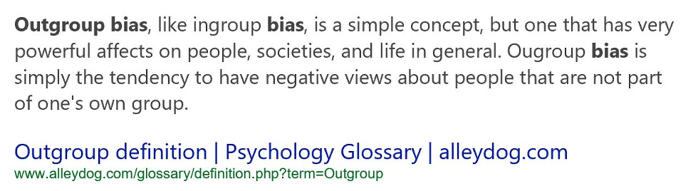 Ingroup Bias Is Detrimental To America's Reasoning