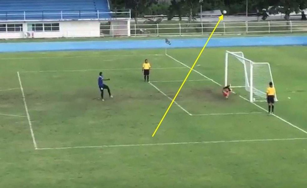 Watch what happens when a soccer goalie celebrates a rare missed ...