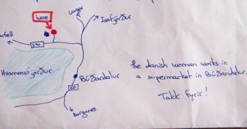 Icelandic Post Office Delivers A Letter With A Map Instead Of An ...