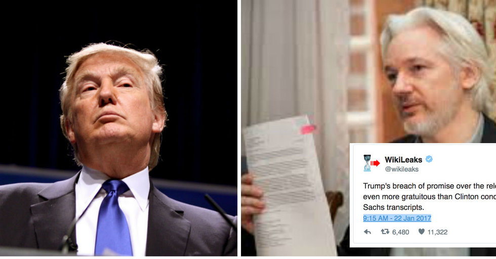 WikiLeaks Declares War On Trump - GOOD
