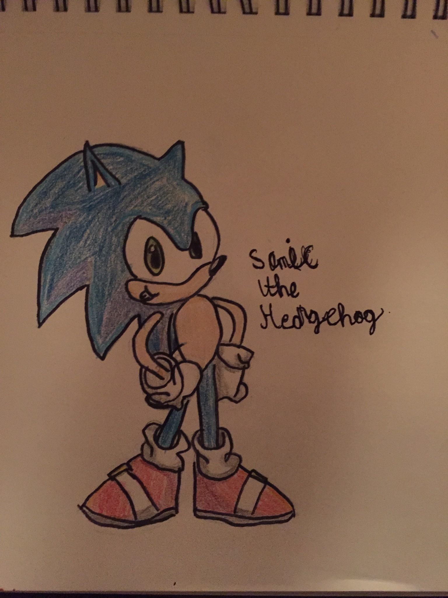 Sonic The Hedgehog Drawing For Kids