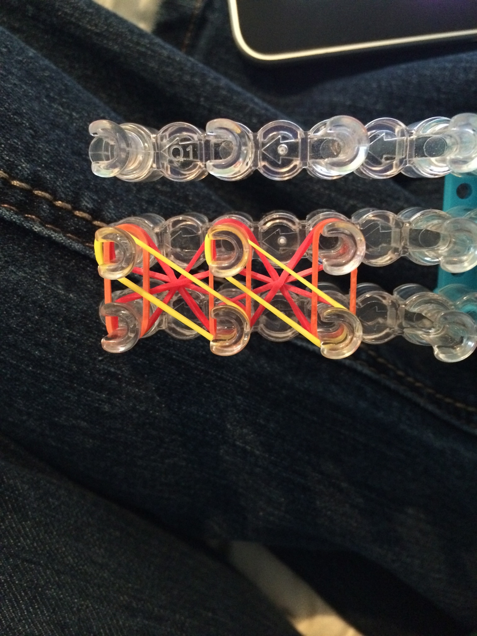 Rainbow Loom Triple Single Fishtail