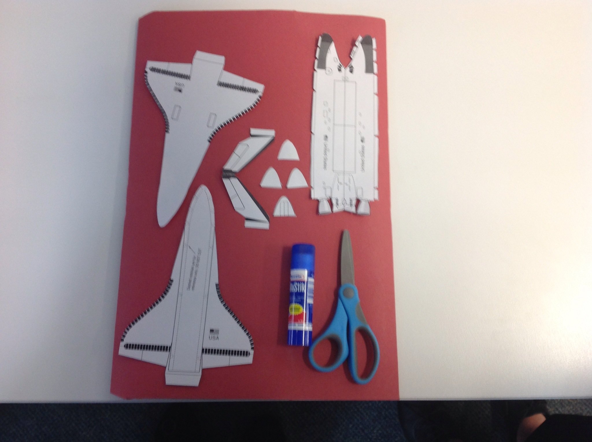 747 Space Shuttle Papercraft Atlantis Space Shuttle Paper Model