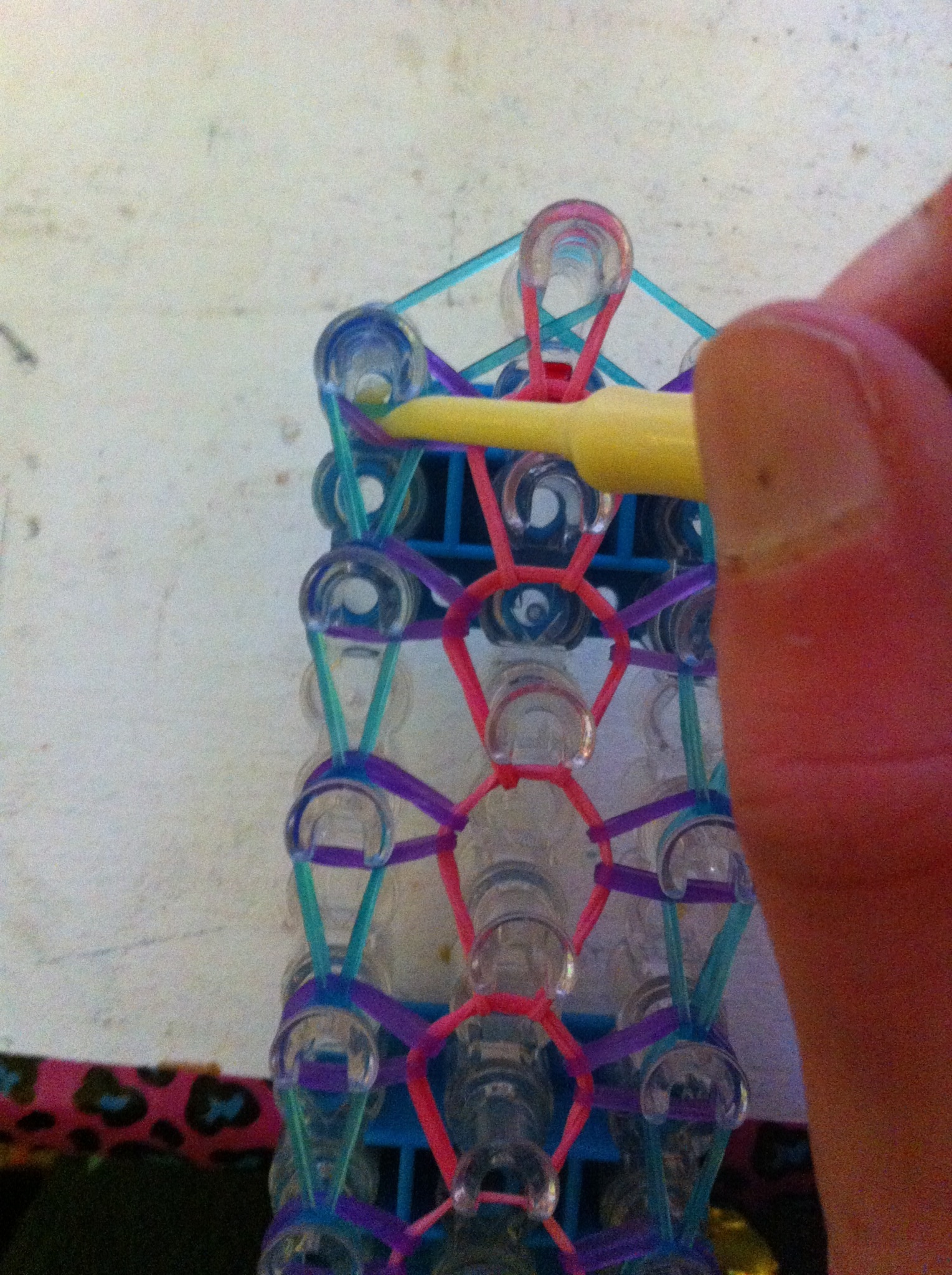 Starburst Rainbow Loom Setup