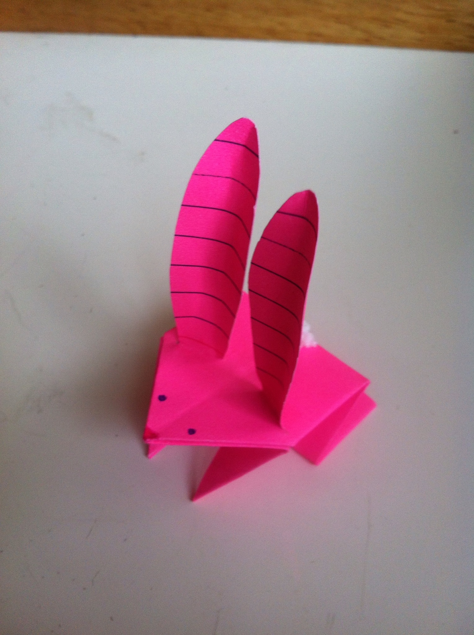 Origami Jumping Frog Index Card