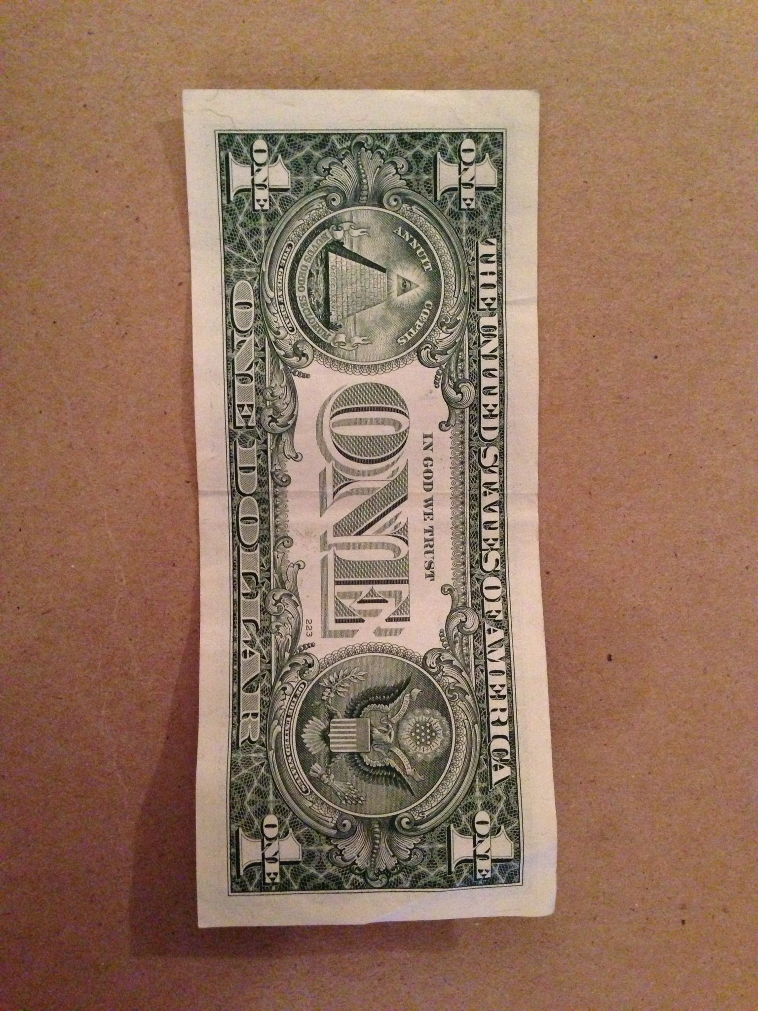 One Dollar Bill Alien