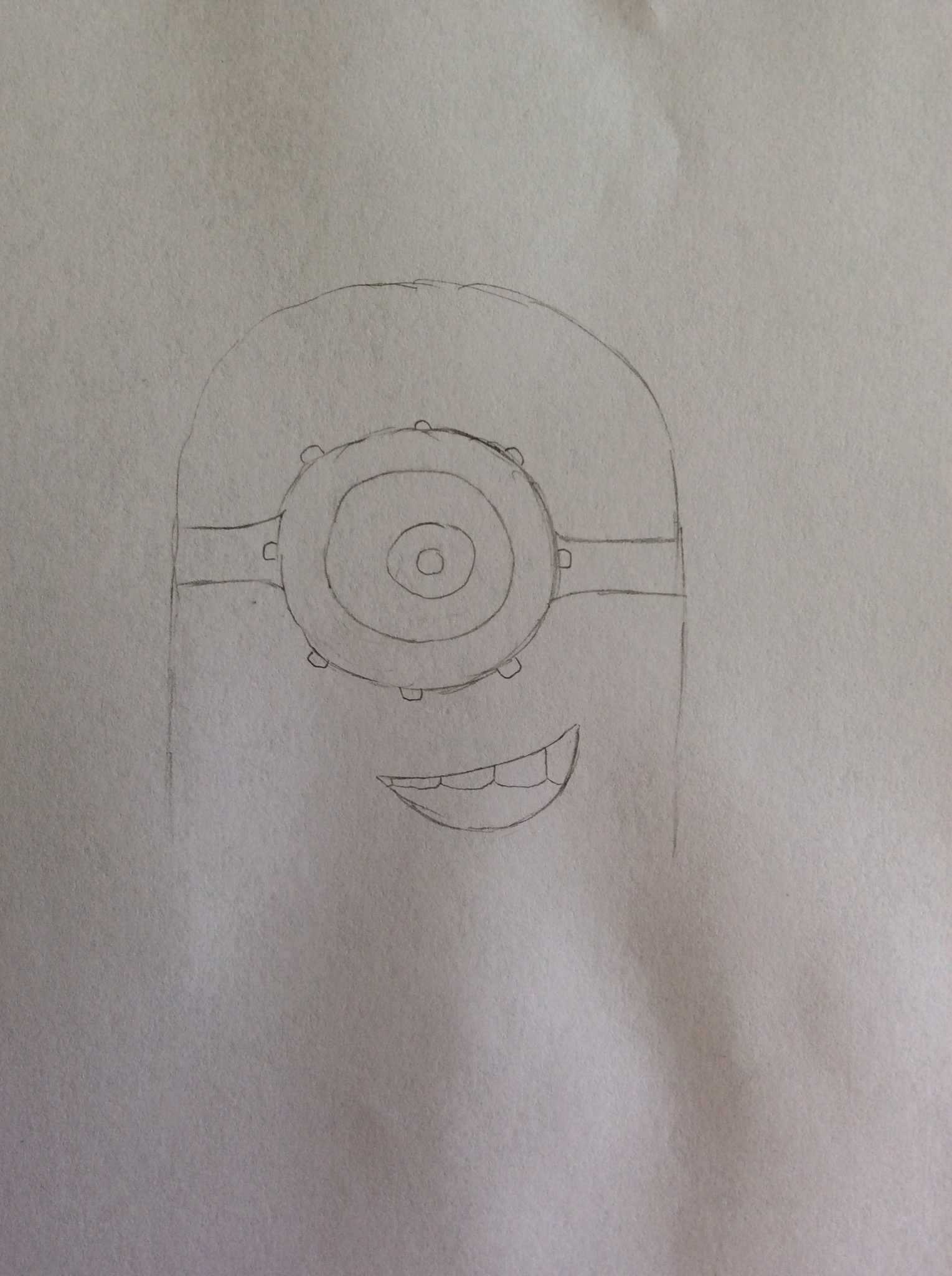 Minion Pencil Drawings Step By Step