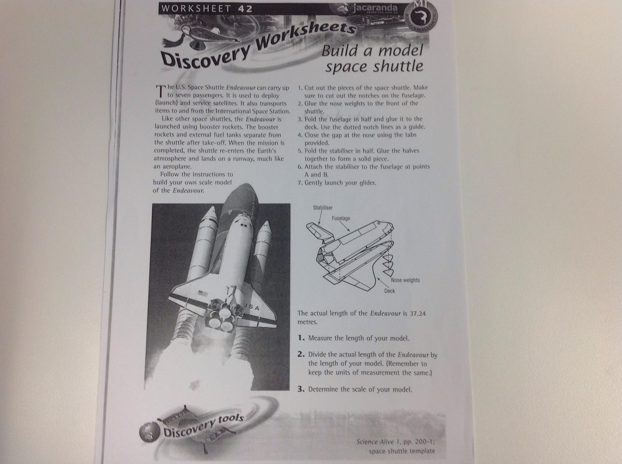 Space Shuttle Challenger Explosion Worksheet