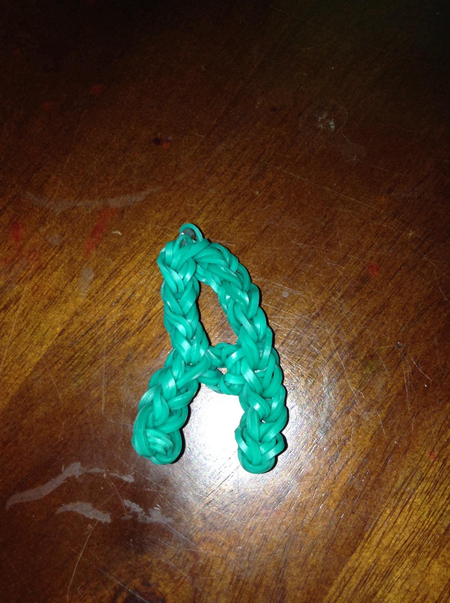 Rainbow Loom Band Letters