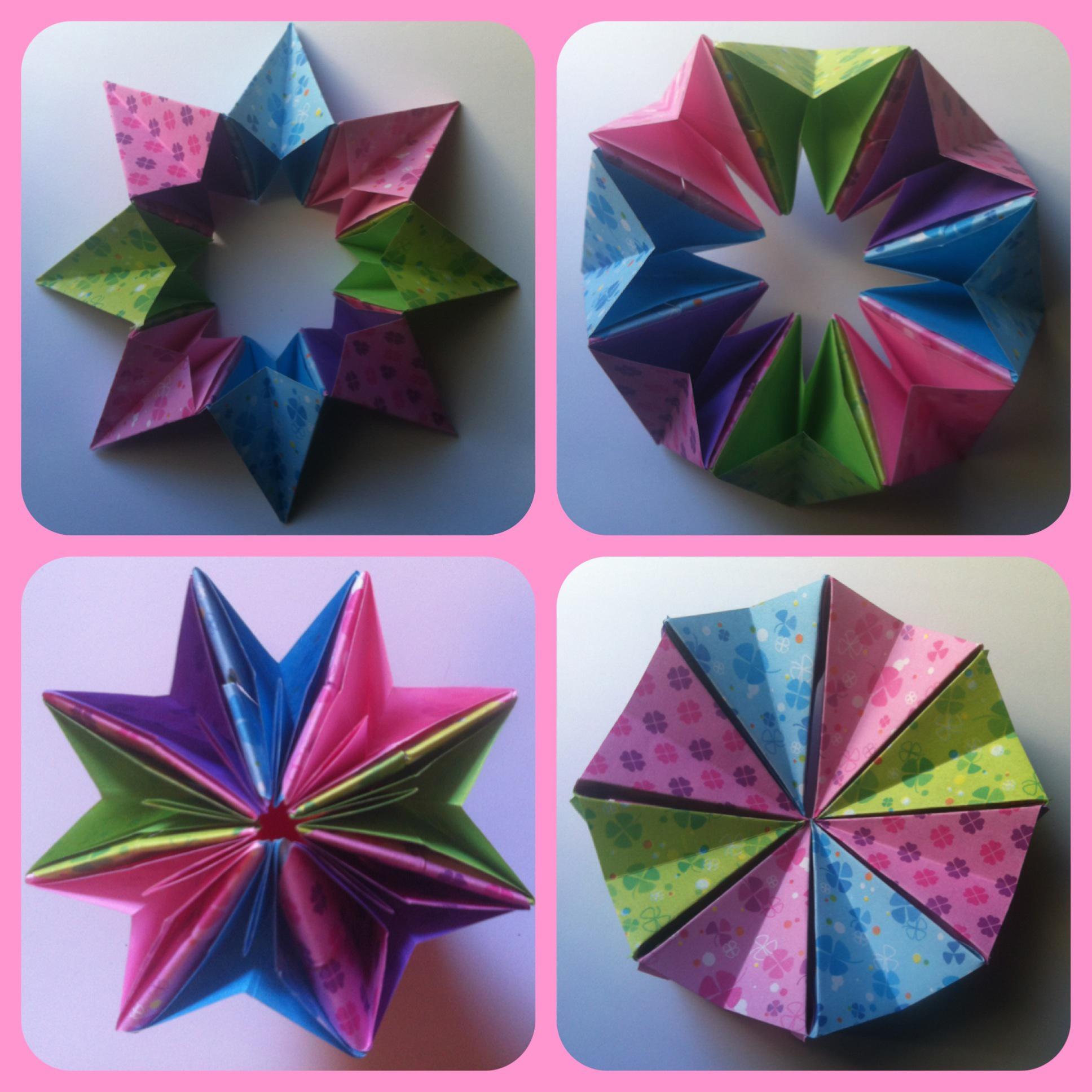Modular Origami Magic Circle