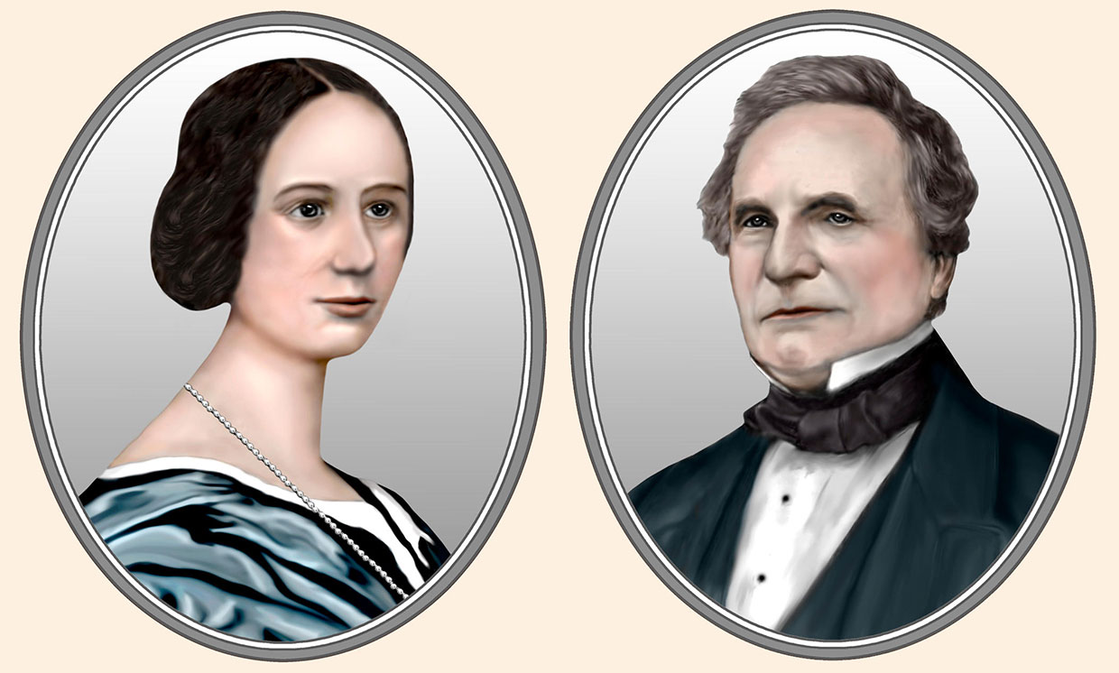 Charles Babbage And His Wife Charles Babbage, The Father Of The