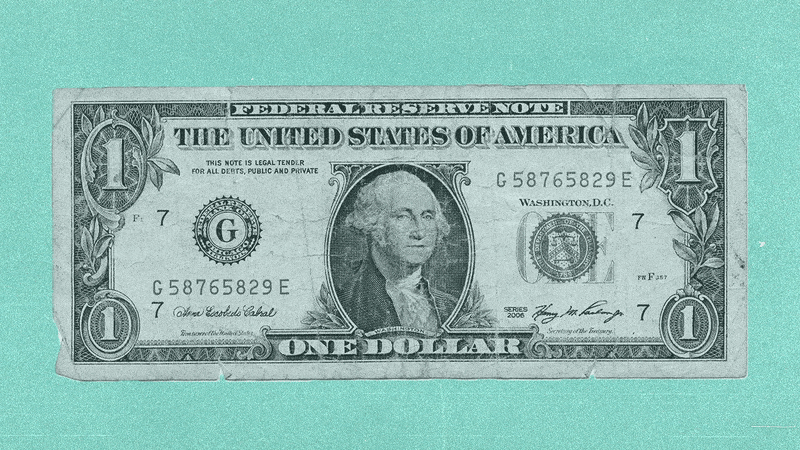 Animated One Dollar Bill