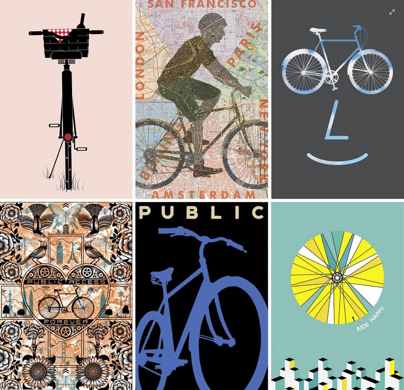 Public Bikes Poster Design Show Opens Tonight at CCA - 7x7 Bay Area