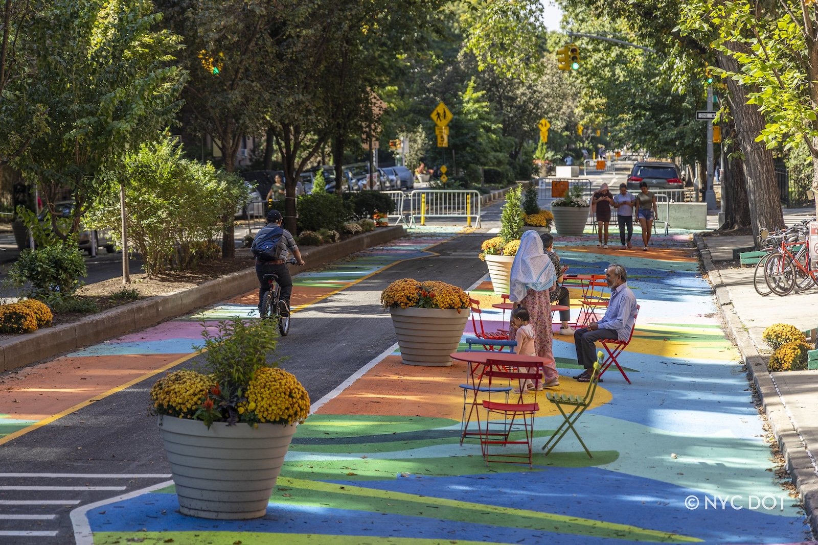 New York neighbors turn pandemic streets into permanent green sanctuary ...