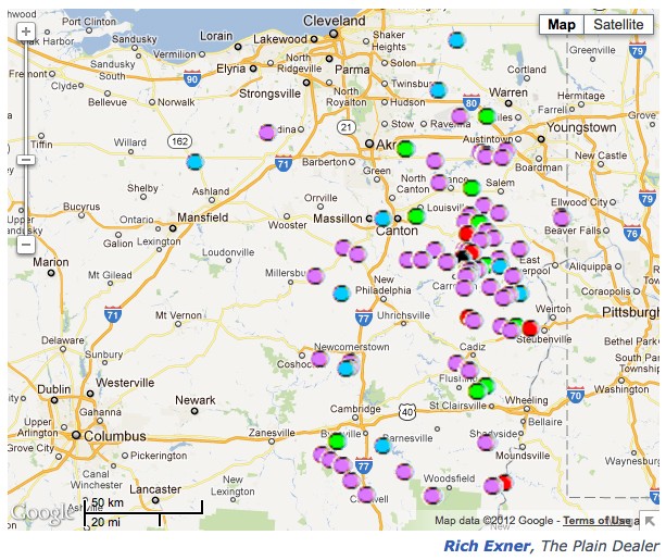 Interactive Map of Eastern Ohio Well Permits - EcoWatch