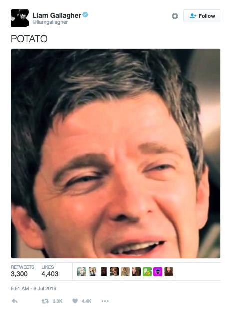 Liam Gallagher Calls Brother Noel A Potato For A Second Time - PAPER